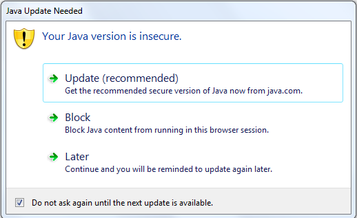 Activer Java sous Mozilla FireFox